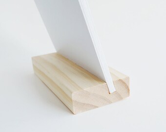 Wood block stand | Etsy