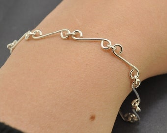 Sterling silver bracelet | Etsy