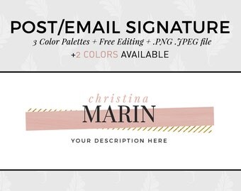 Email signature | Etsy