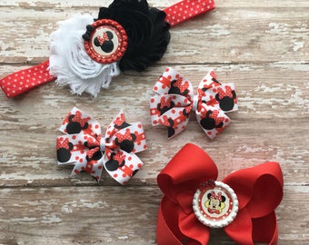 Minnie mouse bow | Etsy
