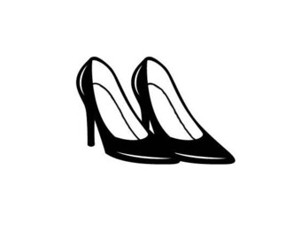 High heel sticker | Etsy