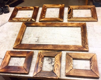 Wood burned frame | Etsy