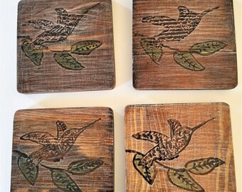 Wood burn spoons wood spoons hummingbird by HummingbirdCraftsLLC