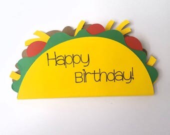 Taco birthday card | Etsy