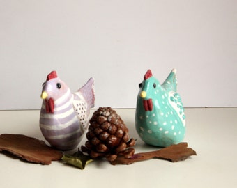 Polka dot chicken | Etsy