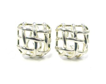 Omega back earrings | Etsy