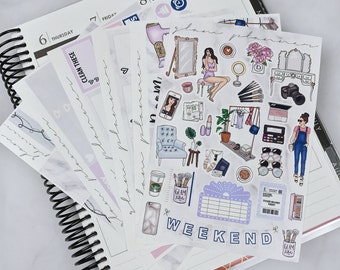 Glam Planner Stickers by Elle Fowler by TheGlamPlanner on Etsy