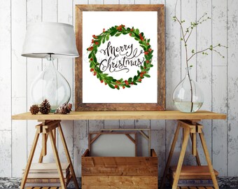 Christmas wall art | Etsy