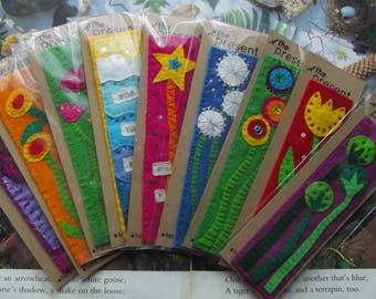 Felt bookmark | Etsy