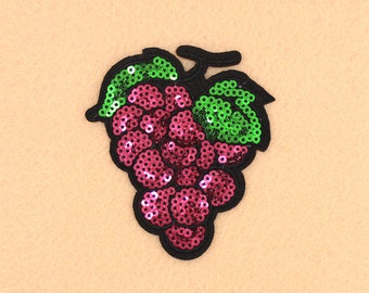 Grape applique | Etsy
