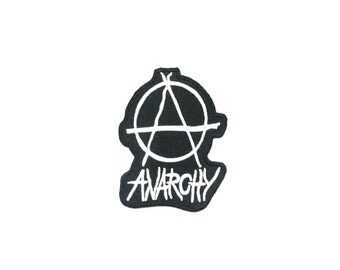 Chaos Patch Black Large for Back Patch or Bag anarchy