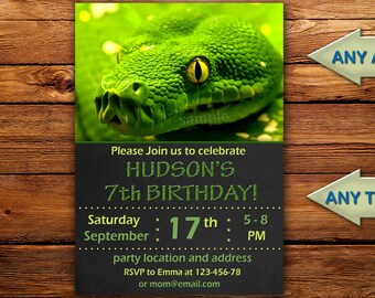 Snake invitations | Etsy