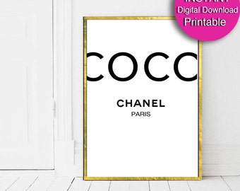 Coco chanel poster | Etsy