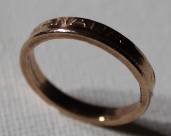 Penny coin ring | Etsy