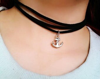 Black rope necklace | Etsy