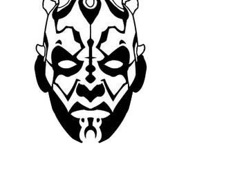 Darth maul decal | Etsy
