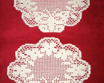 Filet crochet flower | Etsy