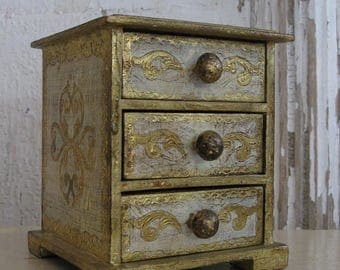 Gold treasure chest | Etsy