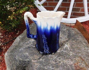 Flow blue pitcher | Etsy