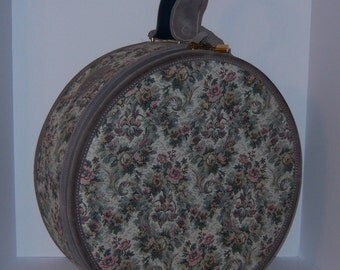 Round suitcase | Etsy