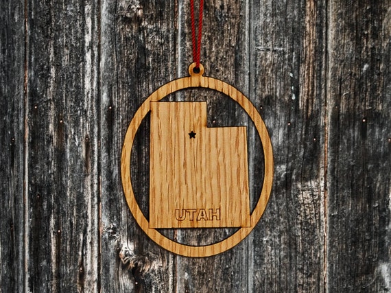 Utah State Ornament Utah Wall Decor Utah Gift for Traveler