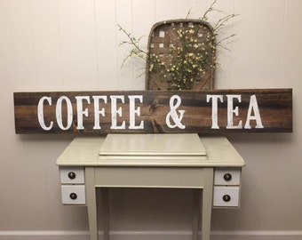 Coffee and tea signs | Etsy