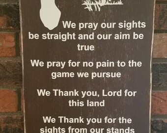Hunters prayer | Etsy
