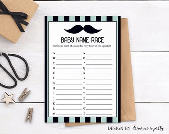 Mustache game | Etsy