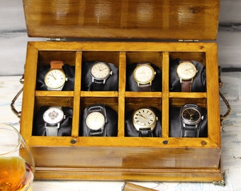 Mens watch box | Etsy