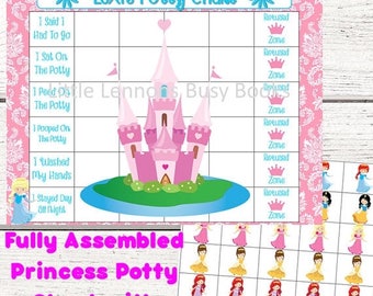 Princess potty chart | Etsy