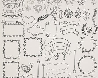 Doodle frames | Etsy