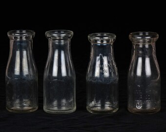Small milk bottles | Etsy