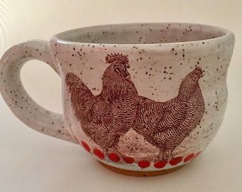 Rooster coffee mug | Etsy