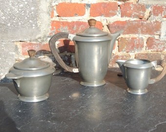 Pewter tea set | Etsy