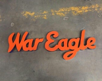 War eagle sign | Etsy