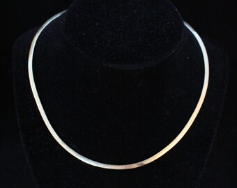 Gold omega necklace | Etsy