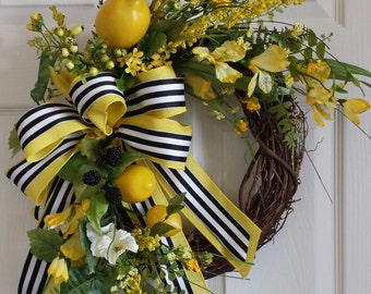 Lemon wreath | Etsy