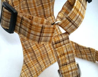 Plaid dog harness | Etsy