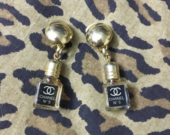 Coco chanel earrings | Etsy