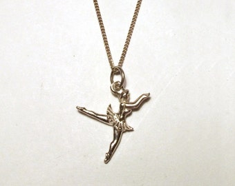 Silver Ballerina Necklace Pendant Ballet Dancer Ballerina