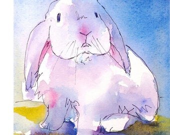 Pen and watercolor | Etsy