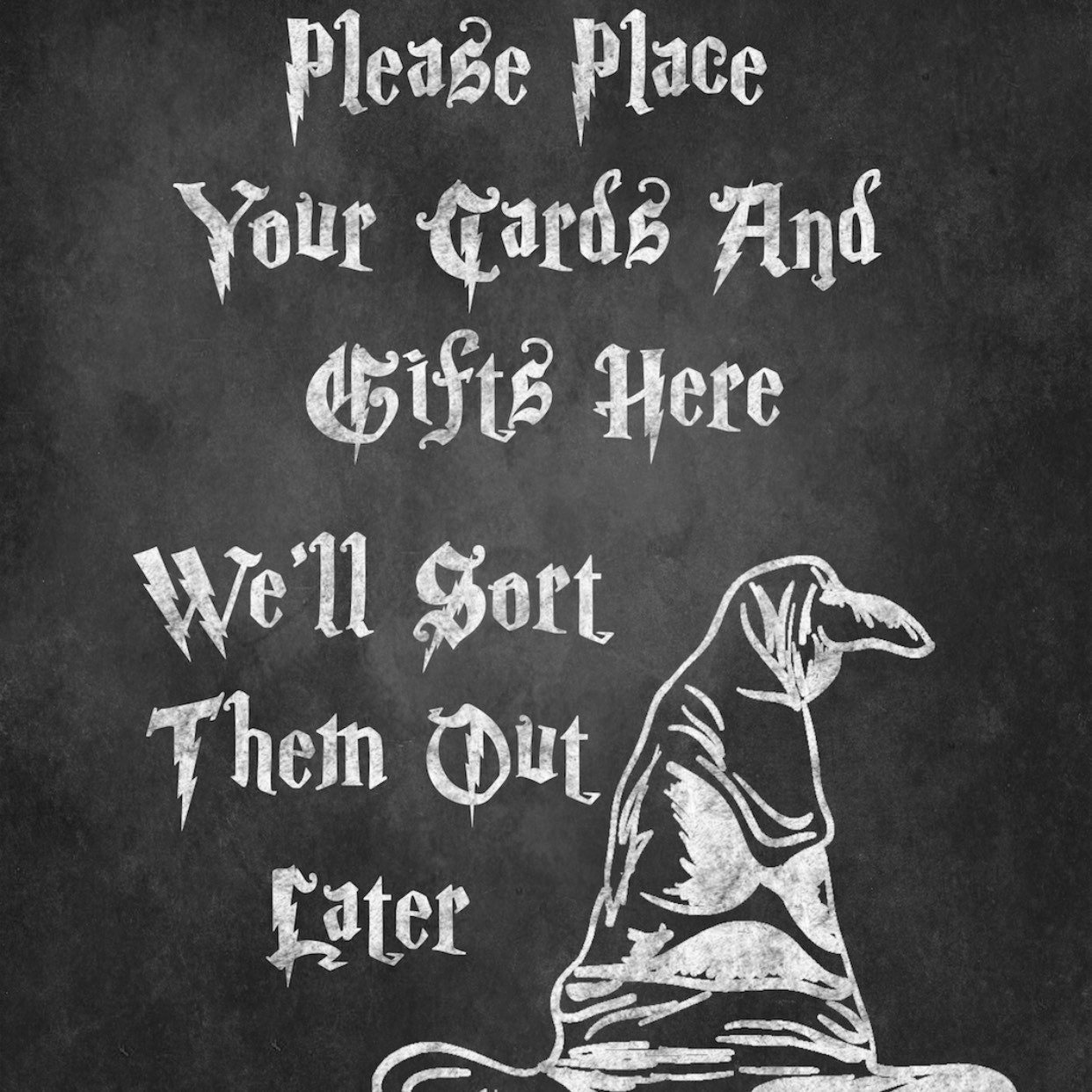 Harry Potter Wedding Sign Bundle // Harry Potter Guestbook