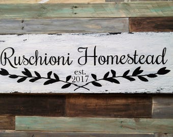 Homestead sign | Etsy