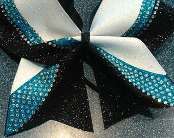 Teal cheer bow | Etsy