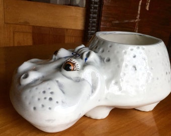 Hippopotamus planter | Etsy