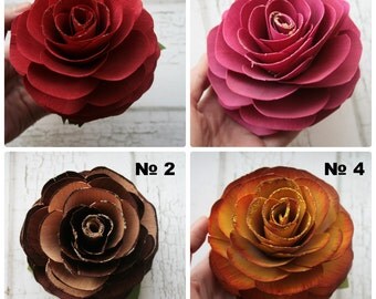 Wood flower bouquet | Etsy