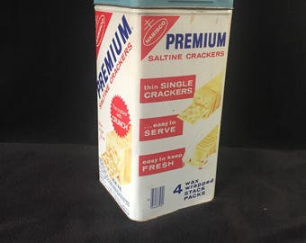 Saltine cracker tin | Etsy