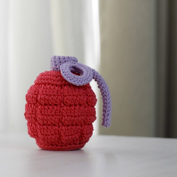 CROCHET PATTERN hand grenade