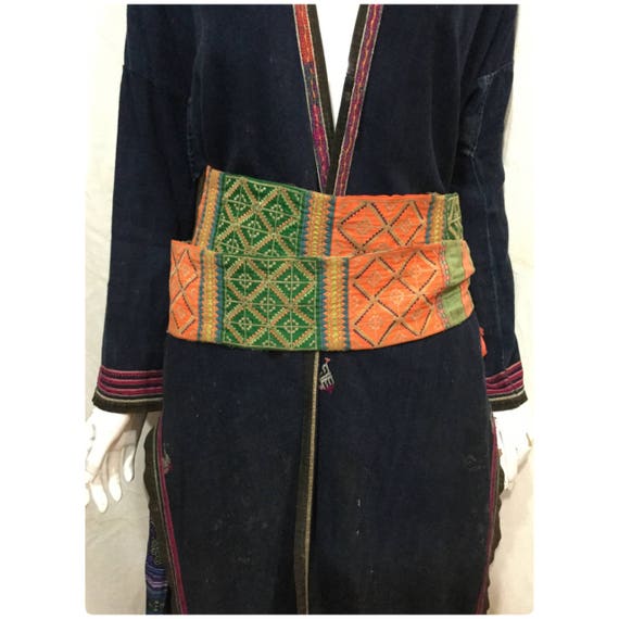 Vintage tribal Flower Hmong belt in the north of Vietnam