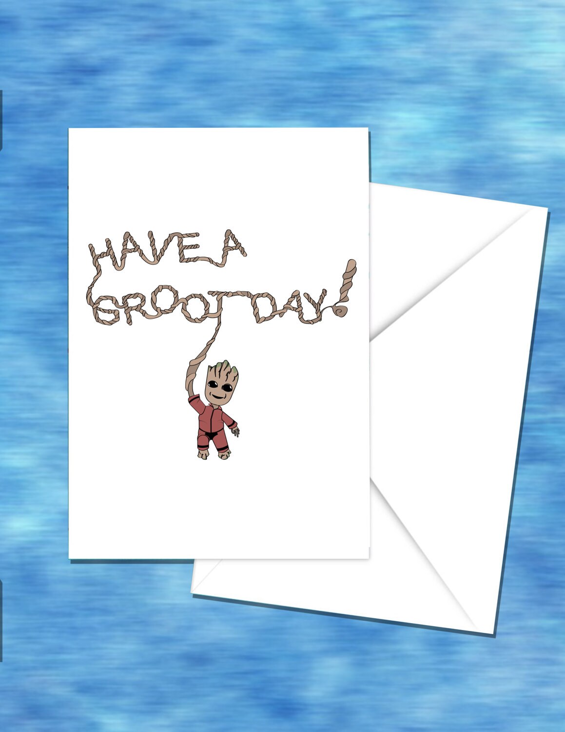 I Am Groot Greeting Card Inspired by Guardians of the Galaxy